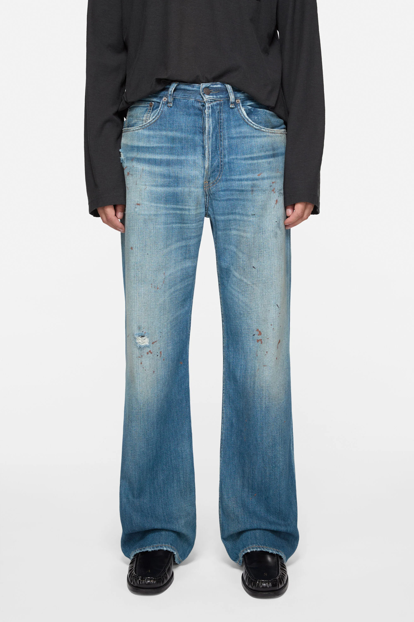ACNE STUDIOS Acne Studios Mid-Rise Wide-Leg Jeans